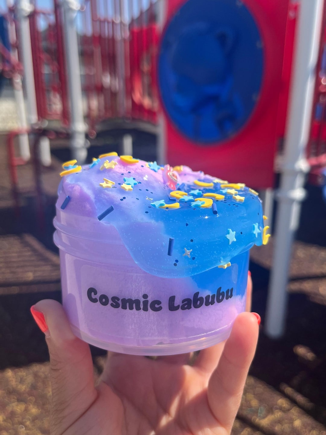Cosmic Labubu Slime – Tropical Scented Cloud Dough With Glitter Stars ...