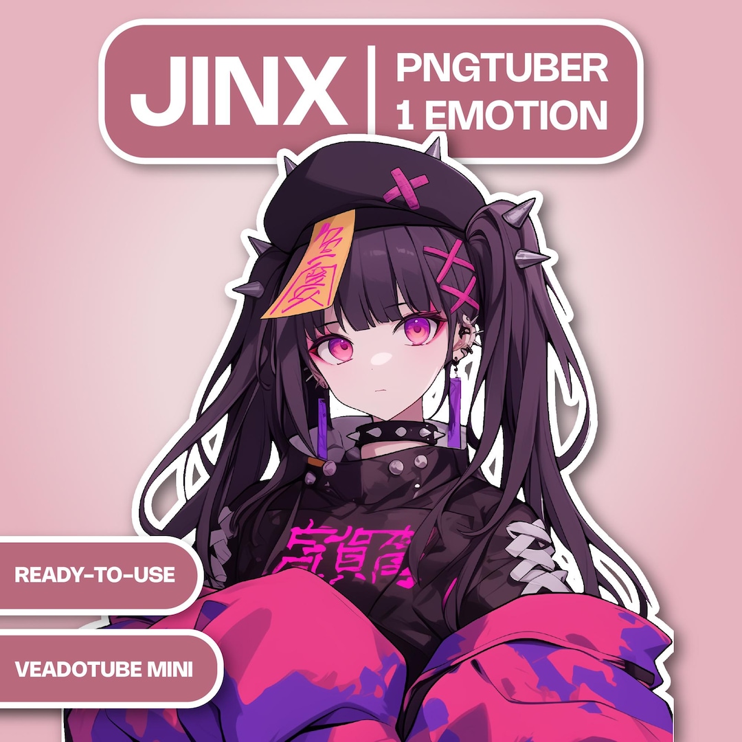 Modernes Journalshi PNGTuber Model, Anime Vampire Girl VTuber Avatar ...