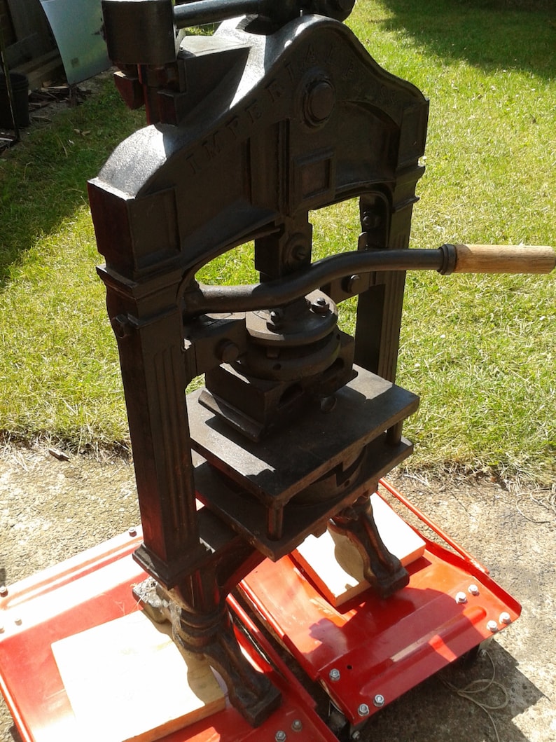 Imperial Printing Etching Press Circa 1840-1860 Very Rare Ornate Piece ...