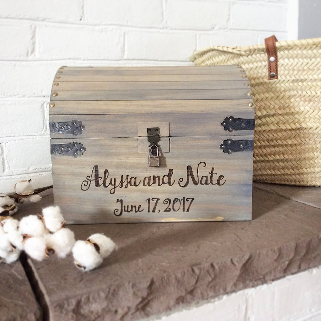 Large Keepsake Box, Wedding Card Box, Wedding Chest, Hope Chest, Card ...