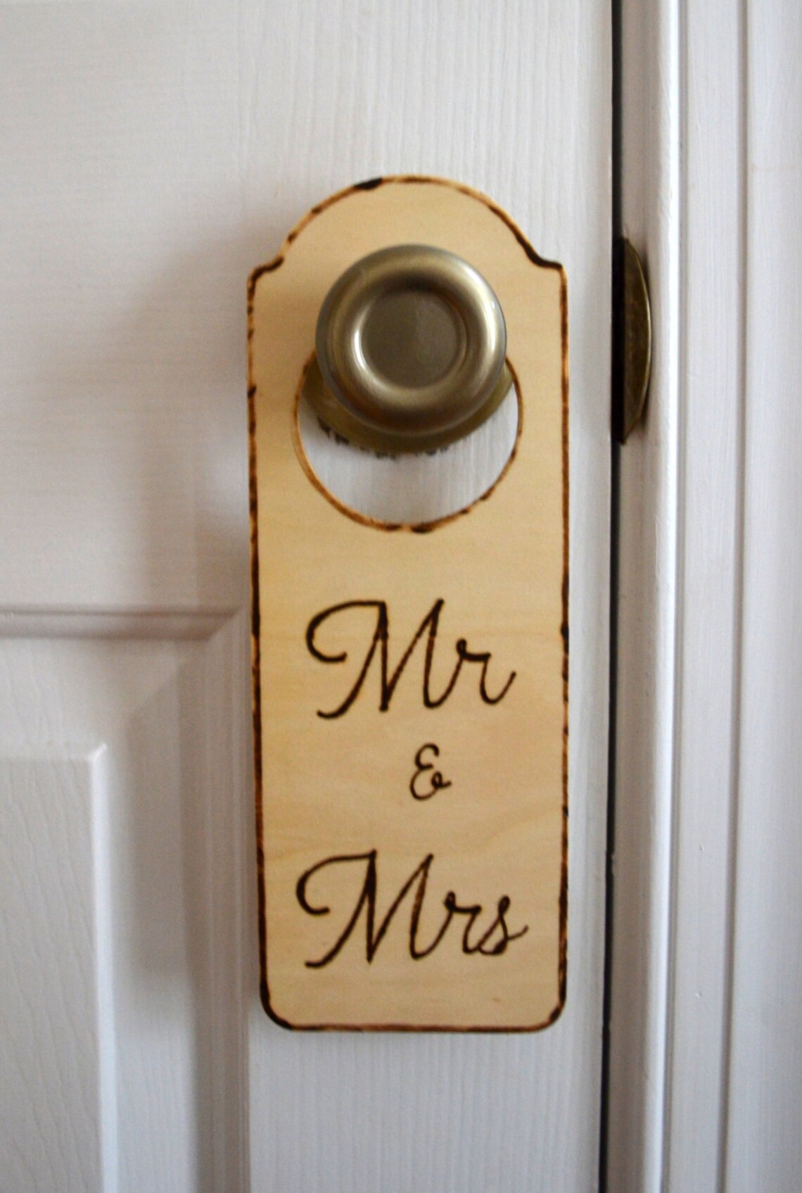 Mr and Mrs Door Hanger - Etsy