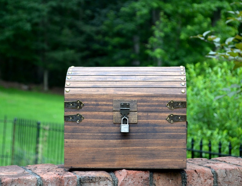 Keepsake Box With CARD SLOT and LOCK Wedding Box Wedding - Etsy