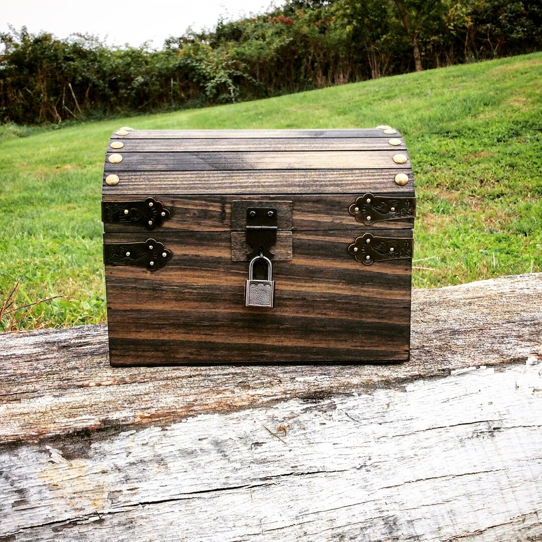Lockable Box, Wooden Box, Jewelry Box, Small Keepsake Box, Keepsake Box ...