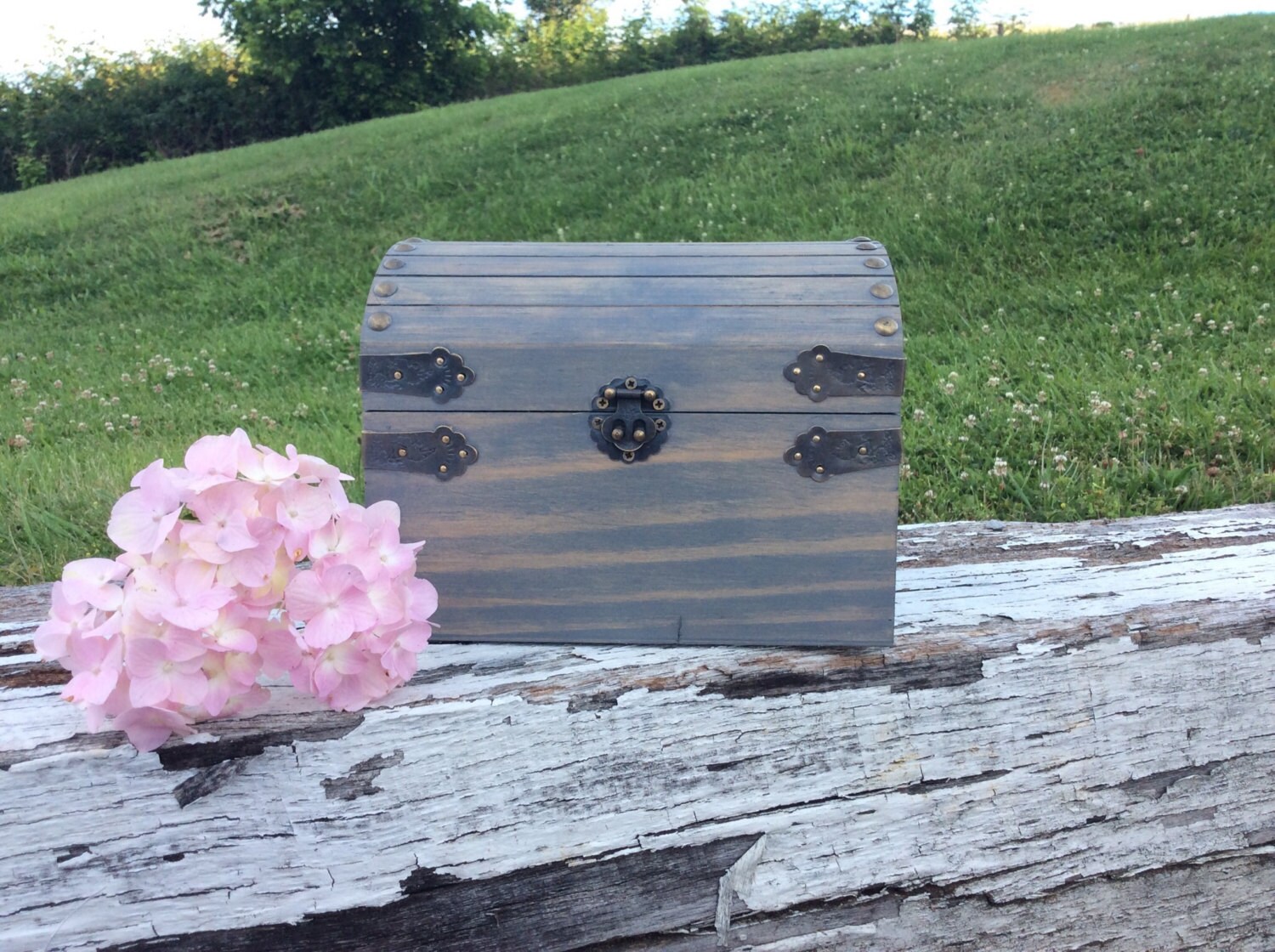 Keepsake Box with CARD SLOT and LOCK wedding box wedding | Etsy