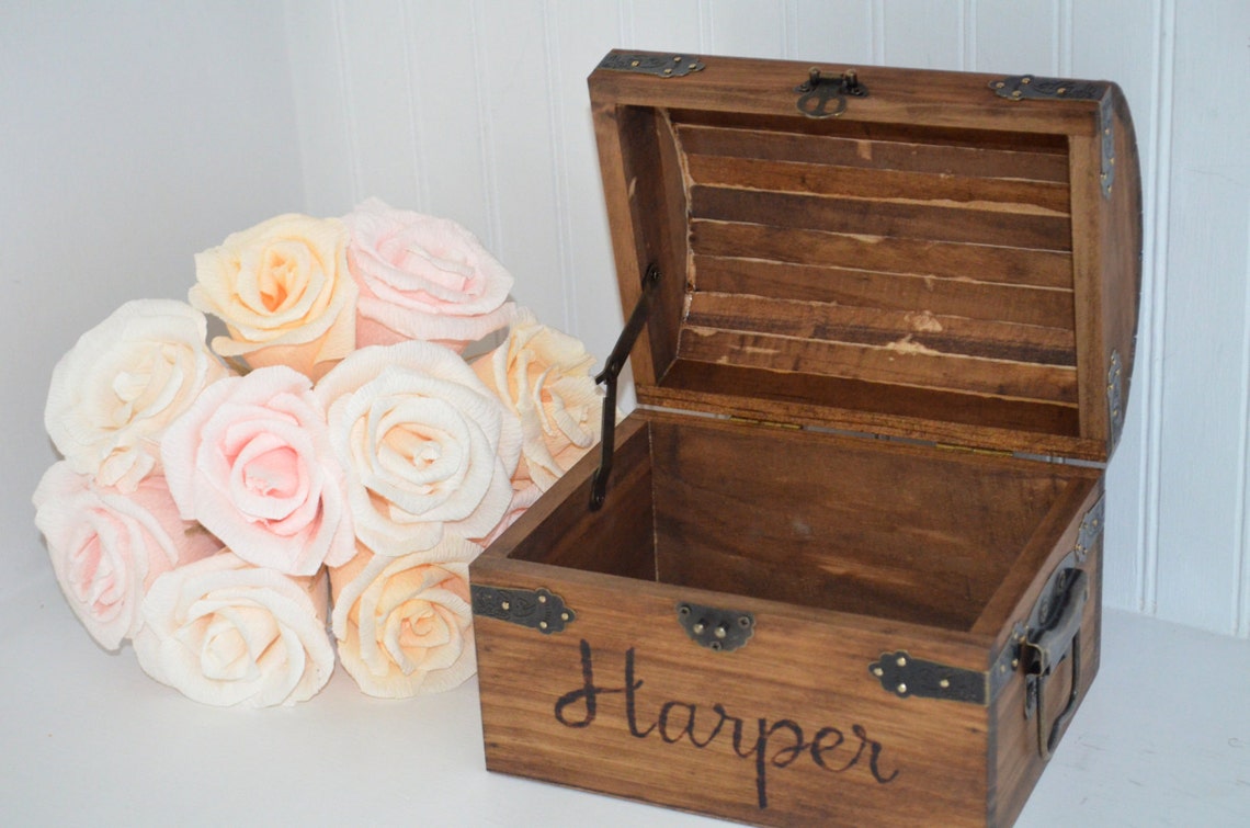 Rustic Keepsake Box Custom Box Personalized Baby Keepsake | Etsy