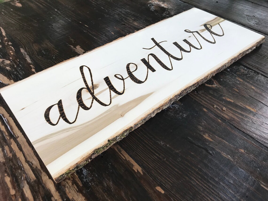 Adventure Sign Adventure Adventure Awaits Wall Decor | Etsy