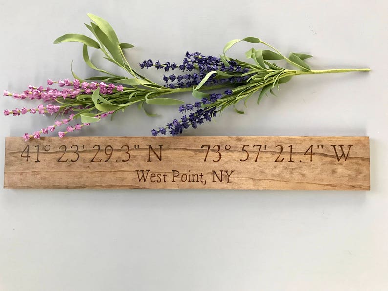 Coordinates Sign Location Sign City Sign GPS Wedding Sign - Etsy