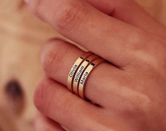 Custom Name Ring - Etsy