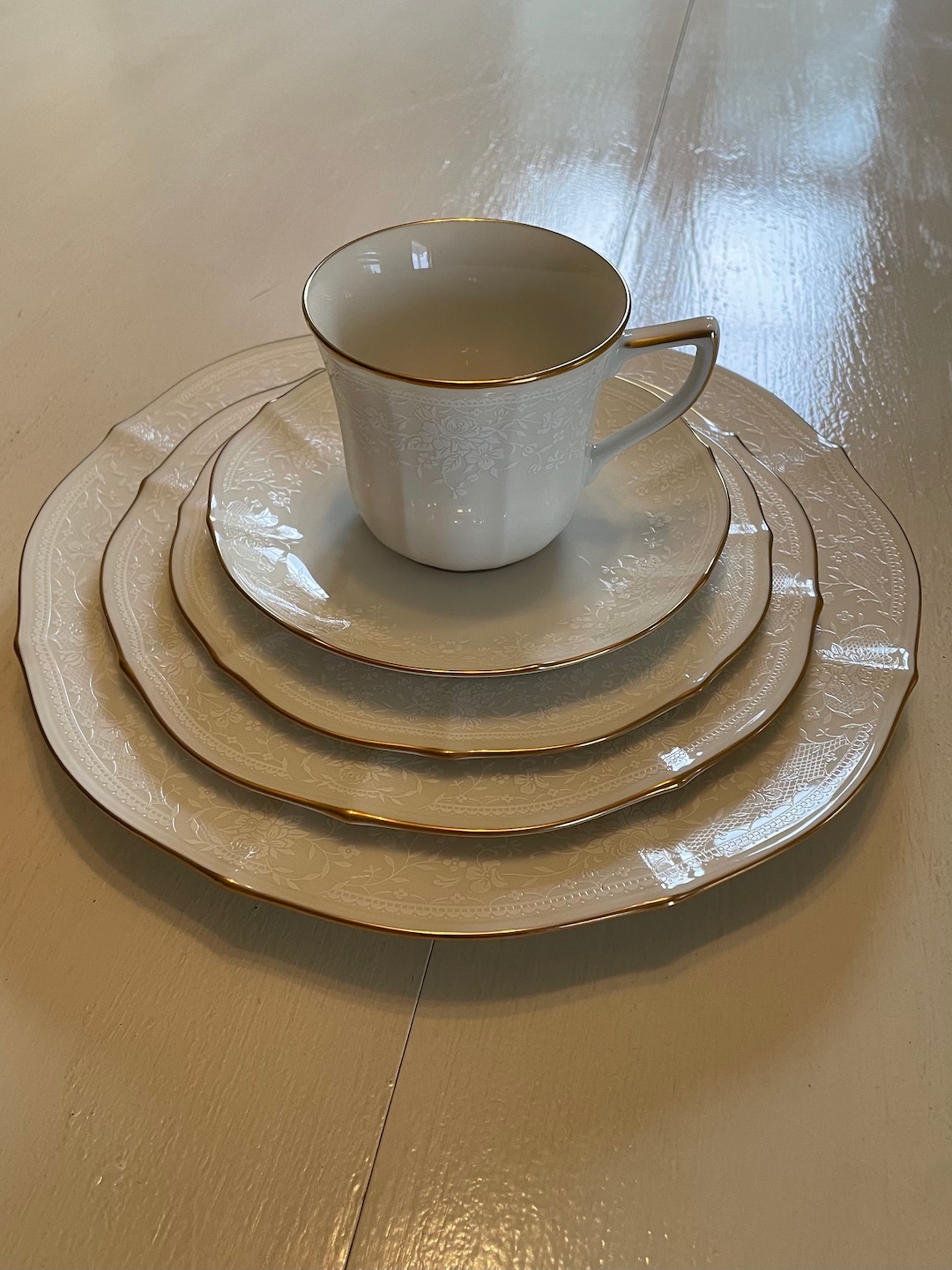 Noritake Chandon China 5 Piece Setting - Etsy