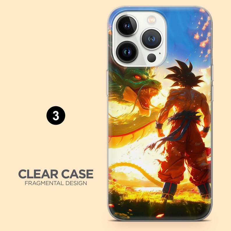 Dragon Ball Phone Case Goku DBZ Cover for iPhone 17pro, 17, 16, 15, 14 ...