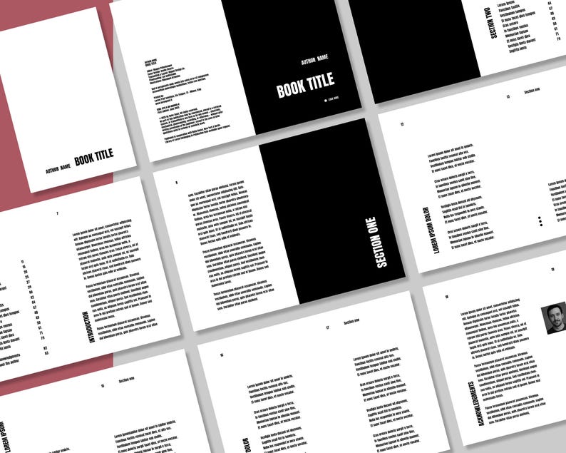Editable Poetry Book Template for Adobe Indesign | Minimalist Poetry ...