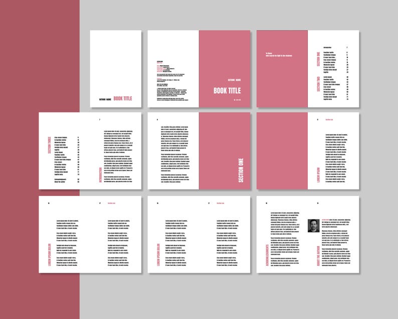 Editable Poetry Book Template for Adobe Indesign | Minimalist Poetry ...