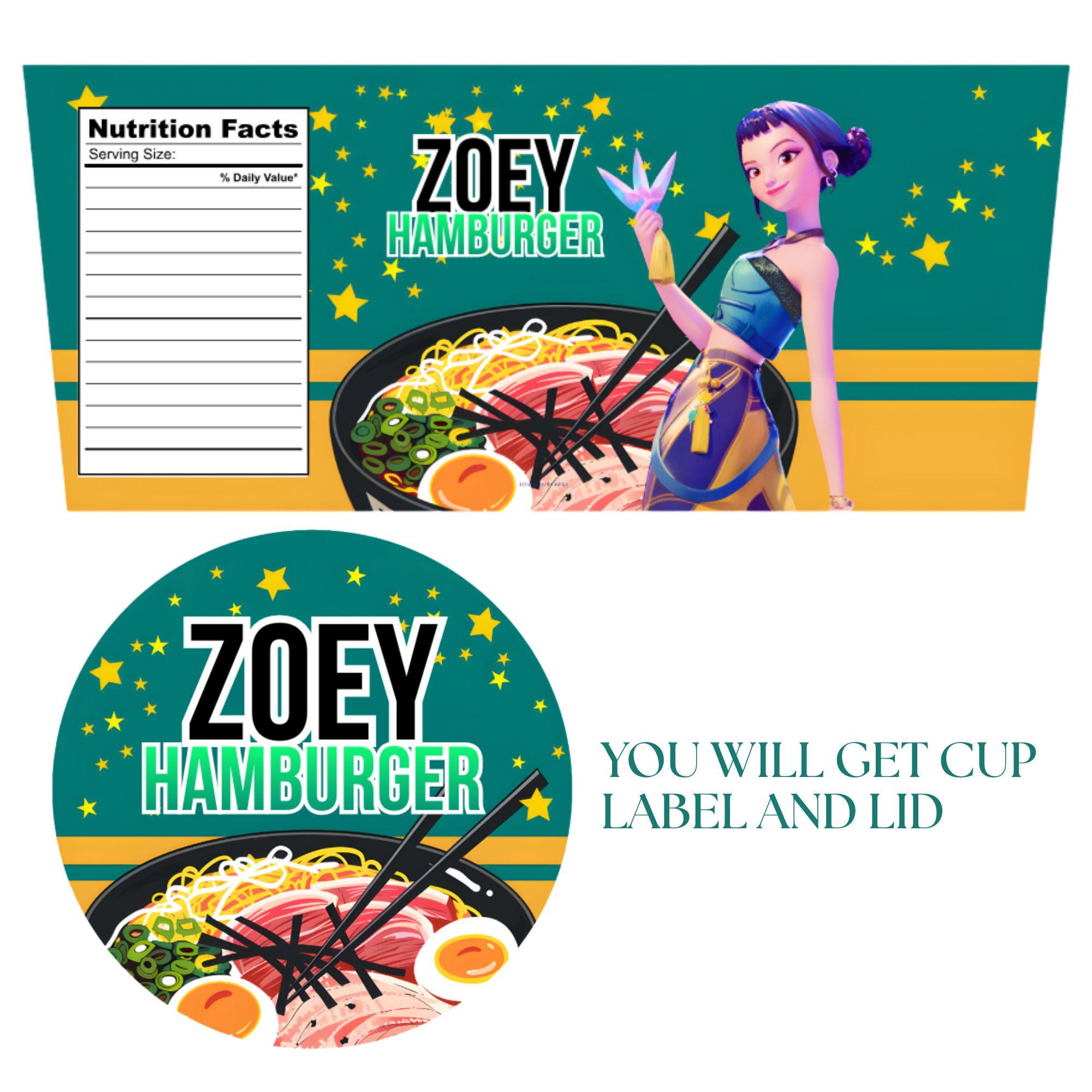 Kpop Demon Hunters Cup Noodle Labels, Anime Cosplay Party Decor ...