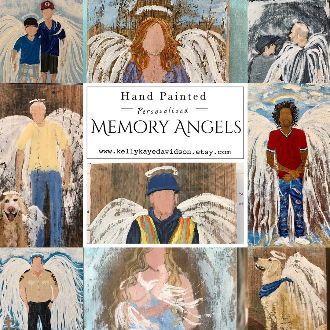 Customized HAND PAINTED MEMORIAL Painting, in Loving Memory ...