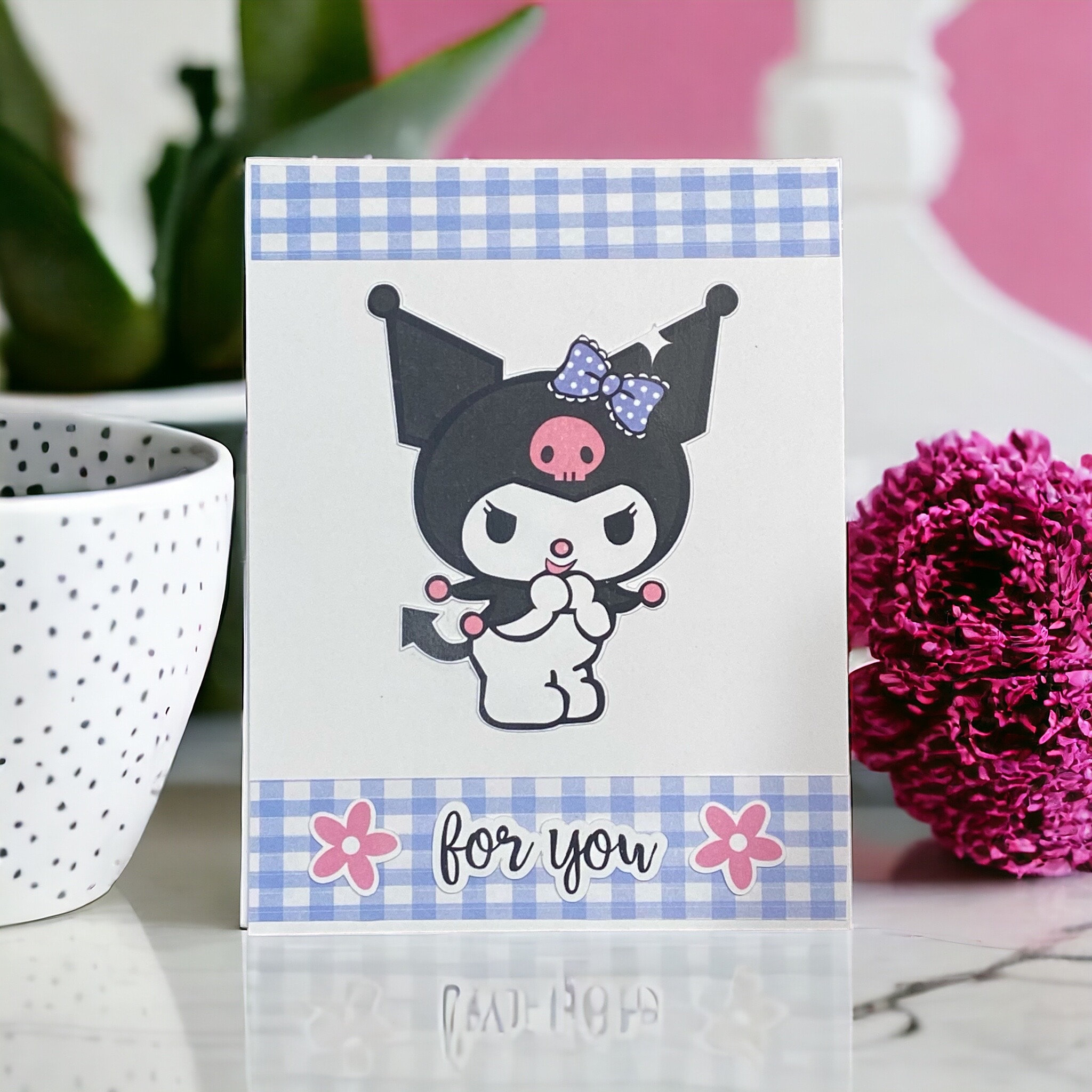Kuromi Greeting Card - Etsy