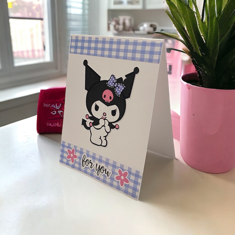 Kuromi Greeting Card - Etsy
