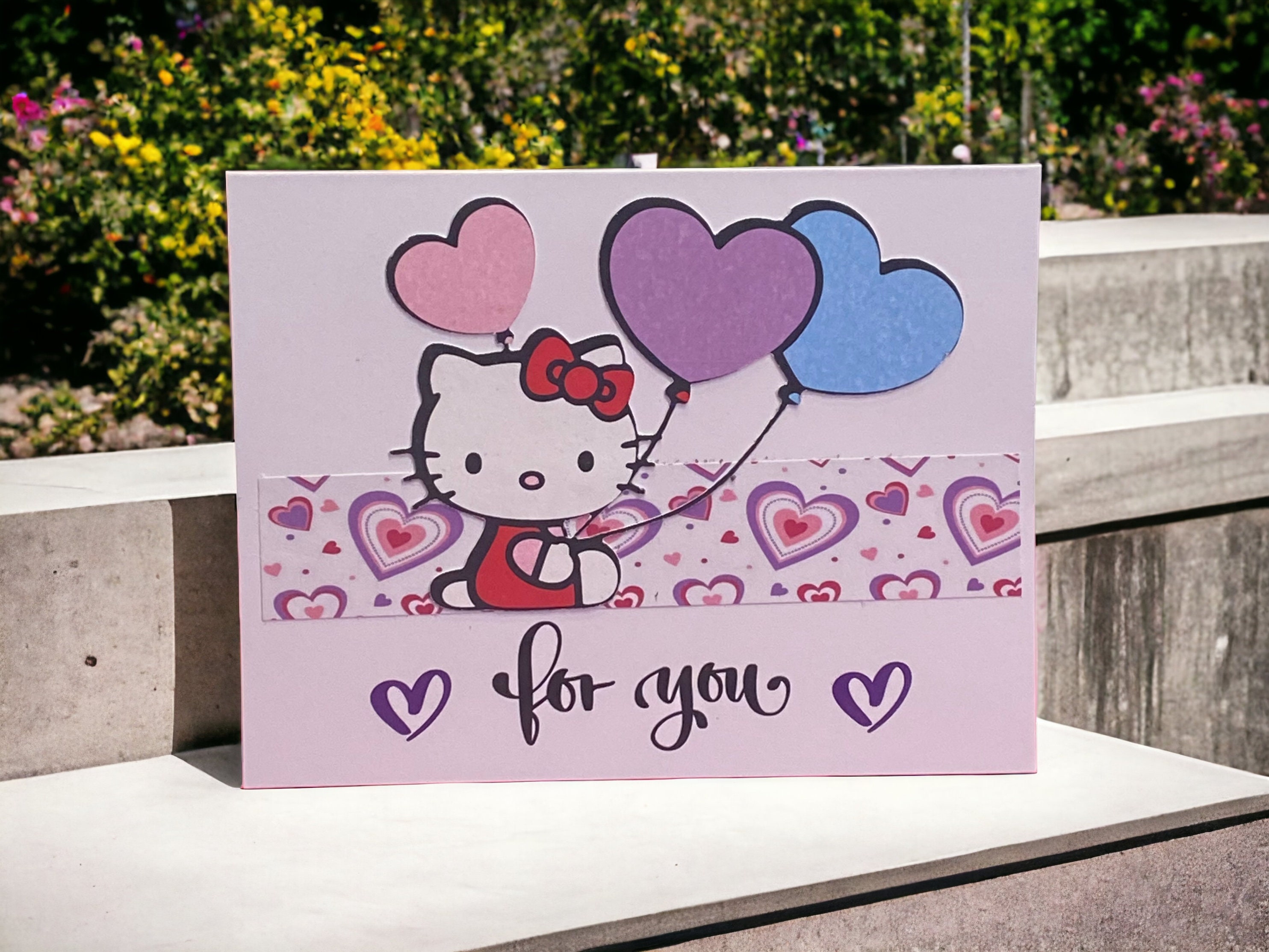Hello Kitty Greeting Card - Etsy