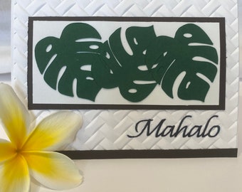Mahalo Thank You Card Hawaii Thank You Note Convertible - Etsy