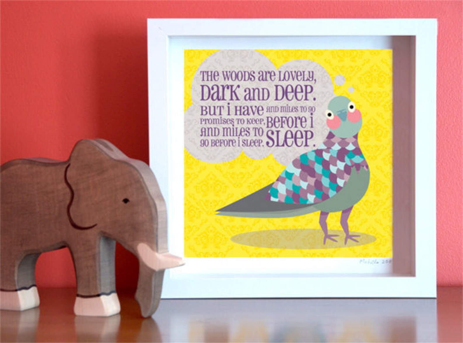 Goodnight Mother Goose, Children's Nursery Art Giclée, Wall Print, Home ...