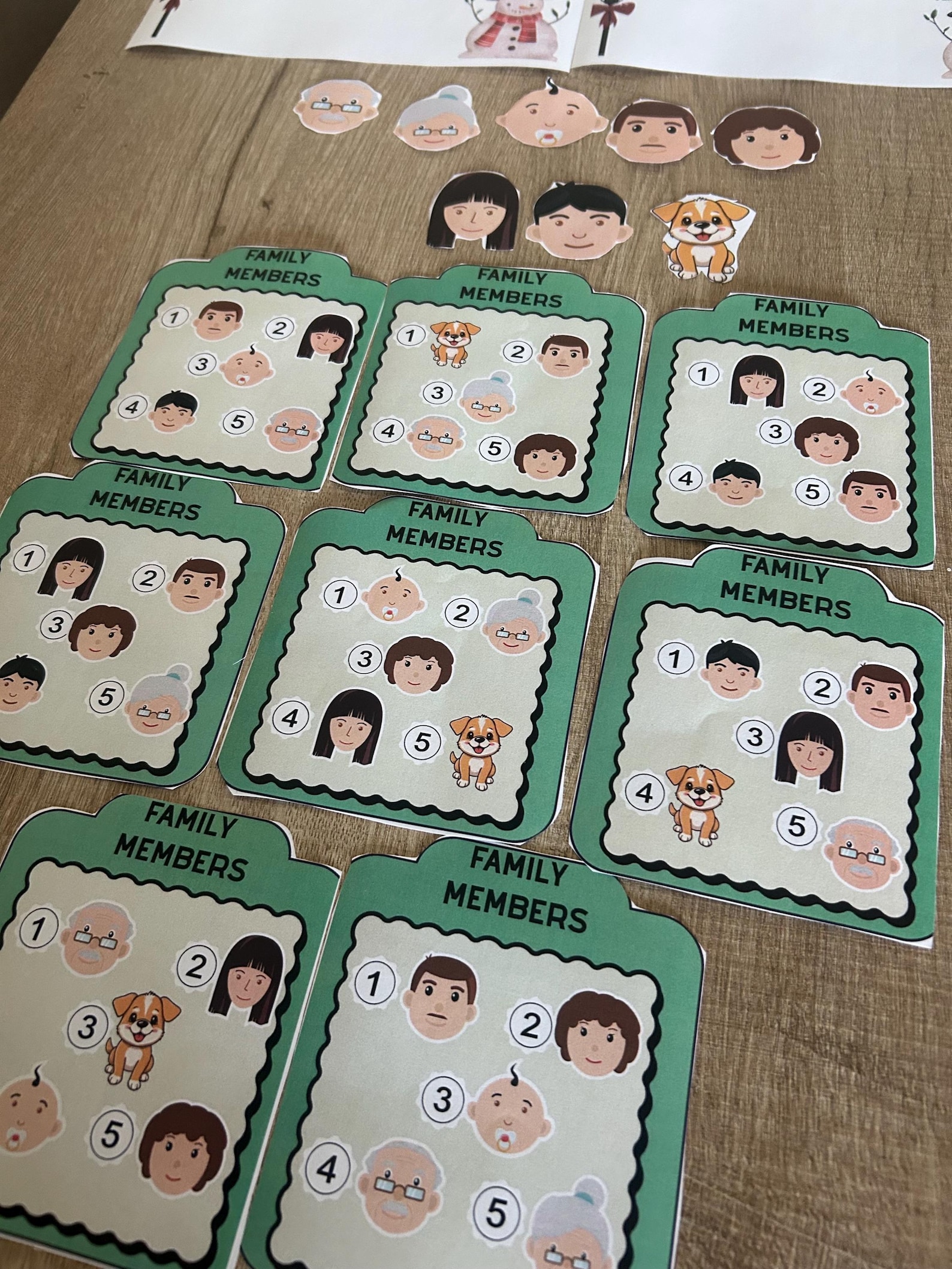 Family Members Activity | ESL Printable | English Vocabulary Game ...