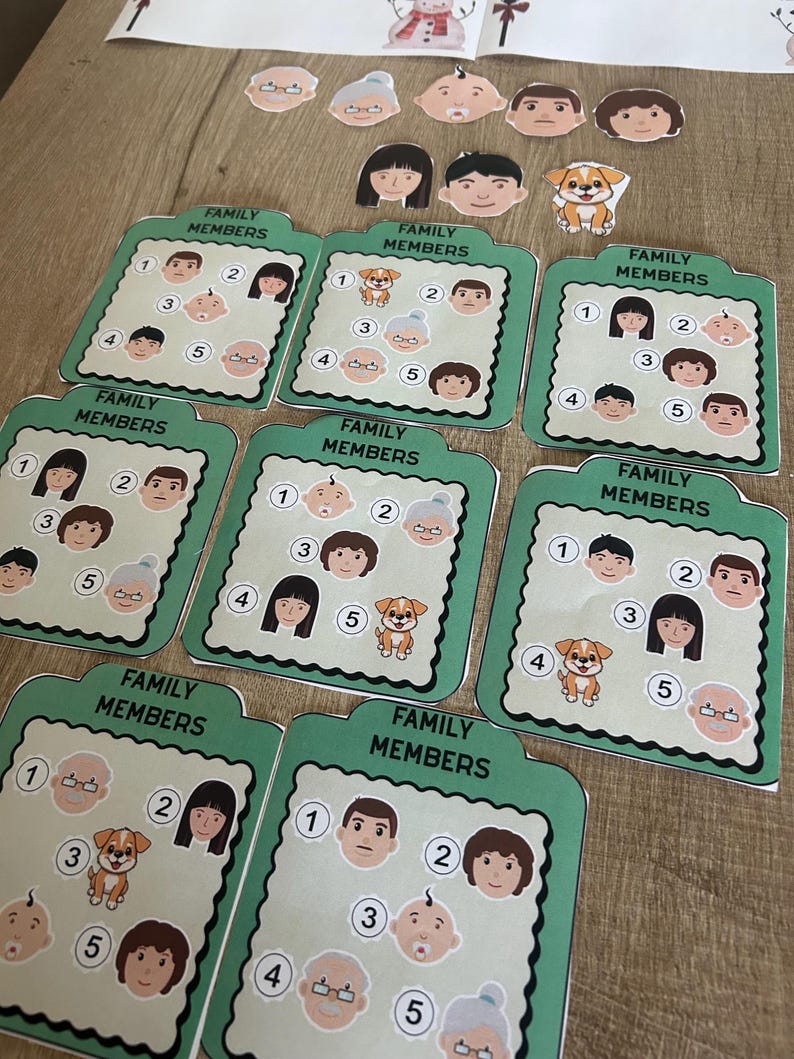 Family Members Activity | ESL Printable | English Vocabulary Game ...