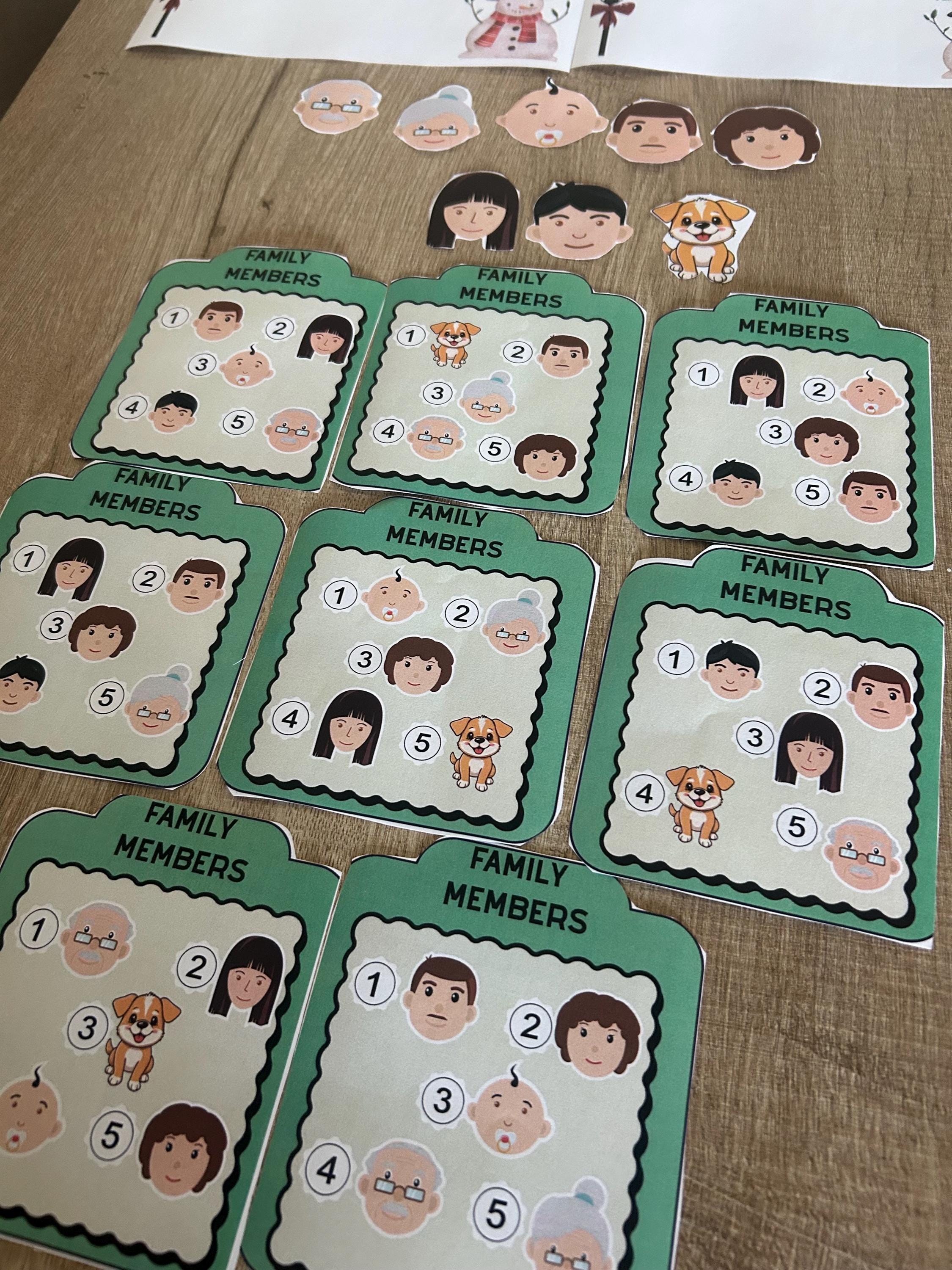 Family Members Activity | ESL Printable | English Vocabulary Game ...