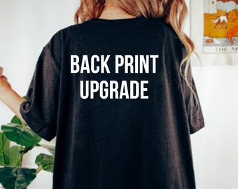 Back Side Print Addon - Etsy
