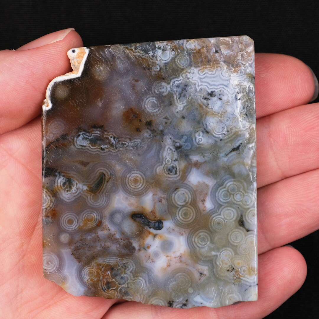 Rare Vein 8 Translucent Jelly Natural Ocean Jasper Slab Marovato ...