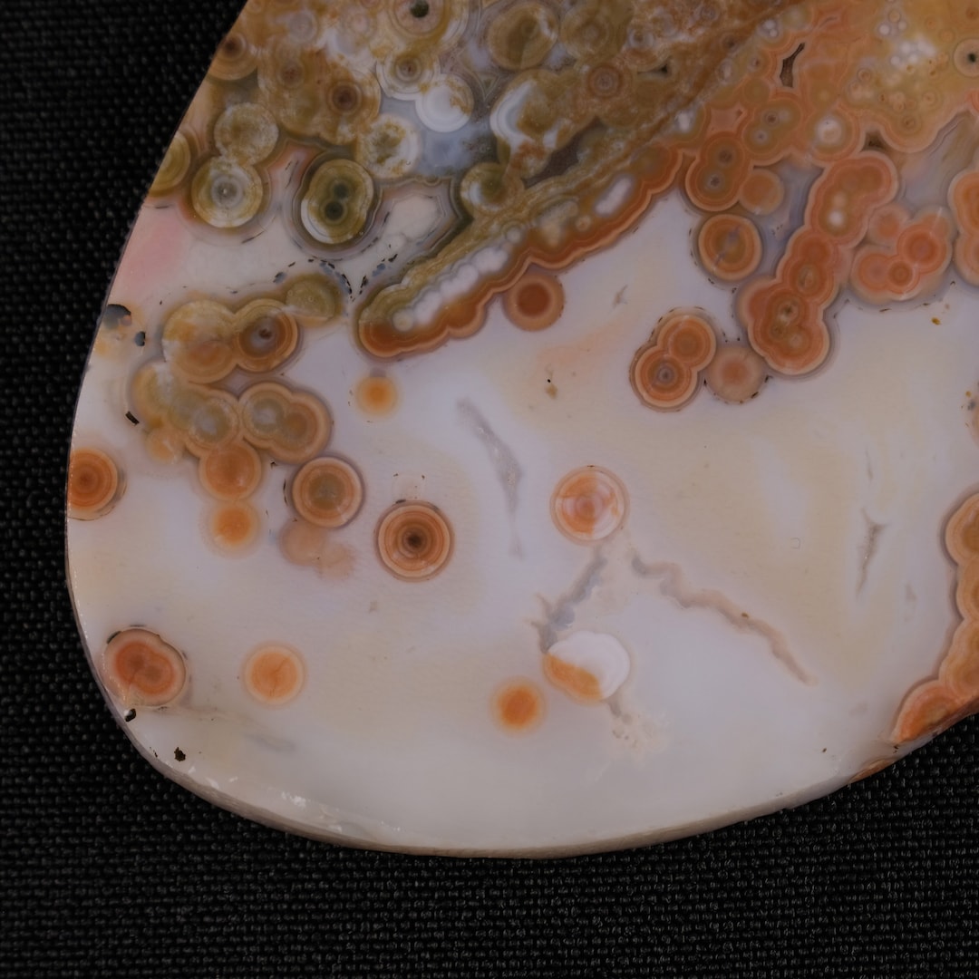 Rare! Old Stock Translucent Natural Ocean Jasper Slab Marovato ...