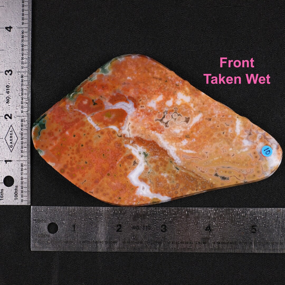 Rare Old Stock Translucent Natural Ocean Jasper Slab Marovato ...