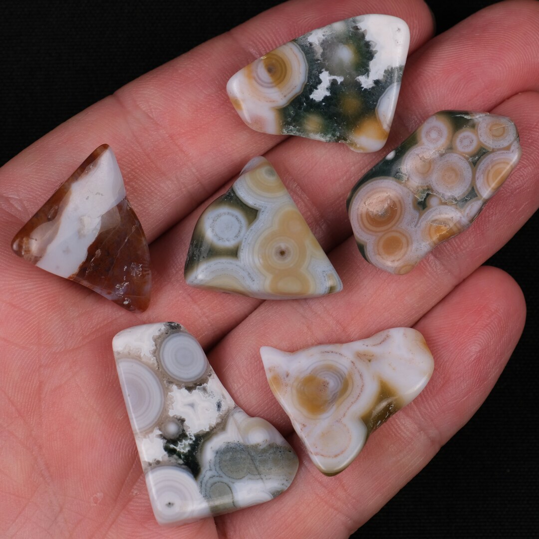 Stunning Grade A Gemmy Vein 8 Natural Marovato Ocean Jasper Stone ...