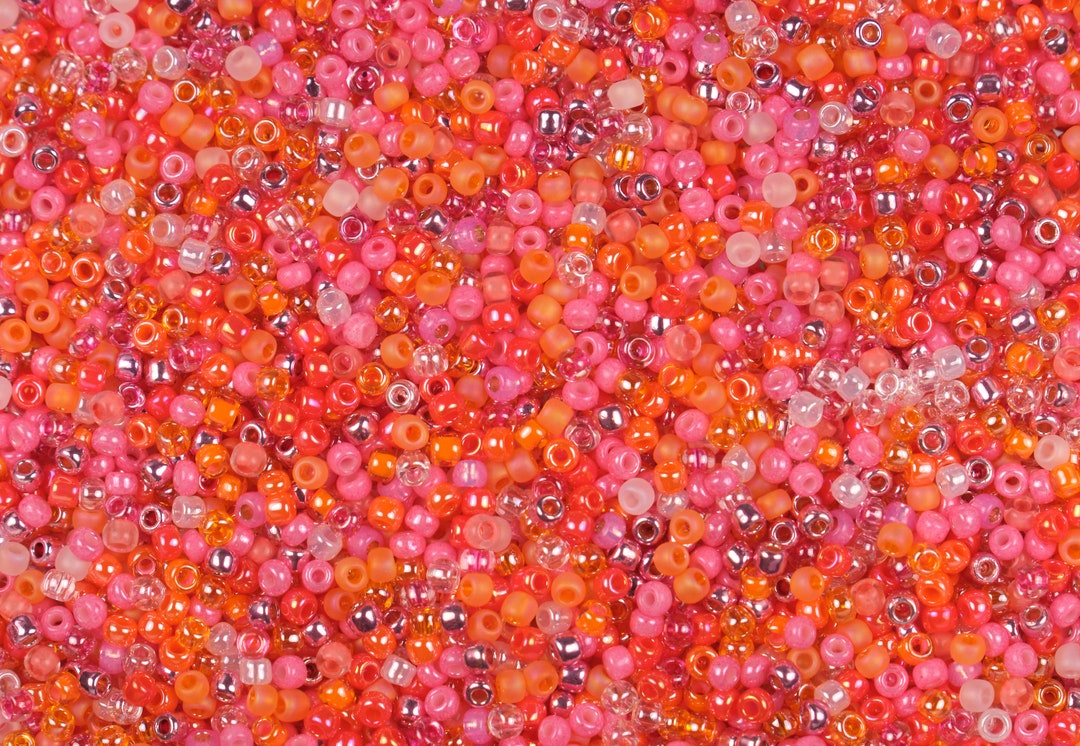 11/0 Toho and Miyuki - Tropical Sunset Mix #CM15 Japanese Seed Beads ...