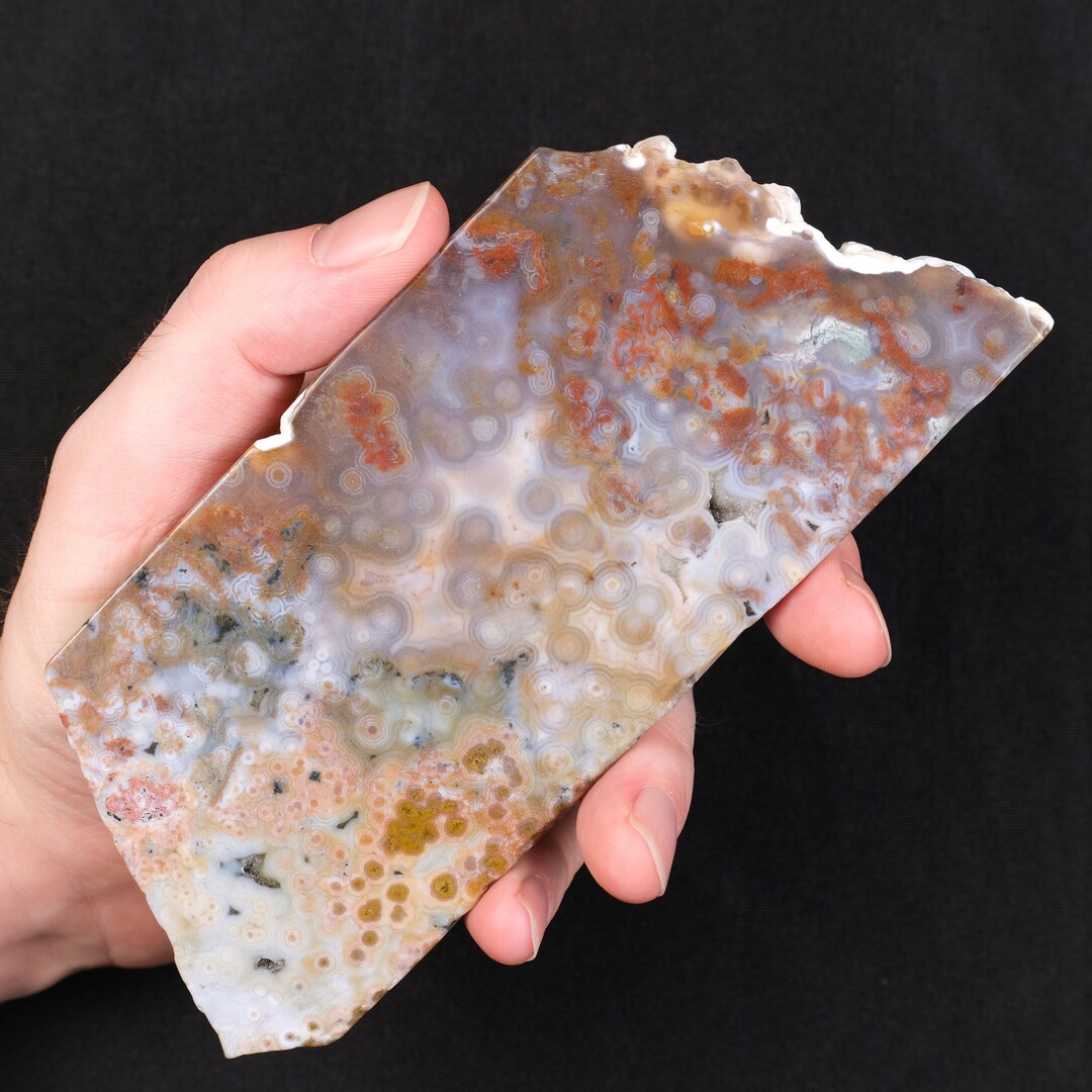 Pink Translucent Jelly Natural Orbicular Jasper Slab Madagascar #S17 - Etsy