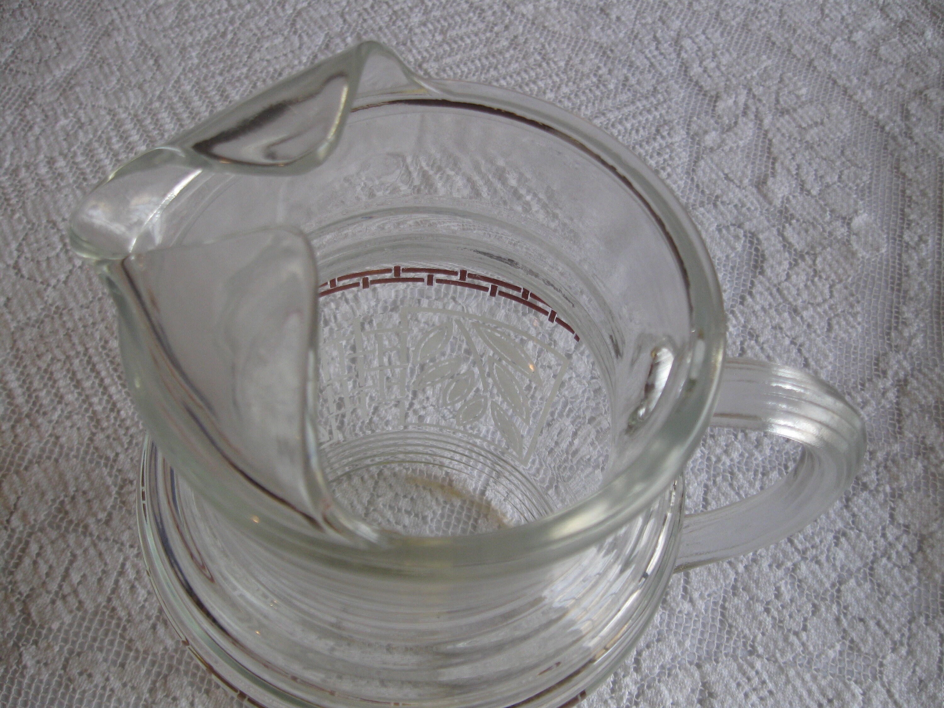 Ice Tea Pitcher 1960s Water Pitcher Half Gallon Pitcher - Etsy