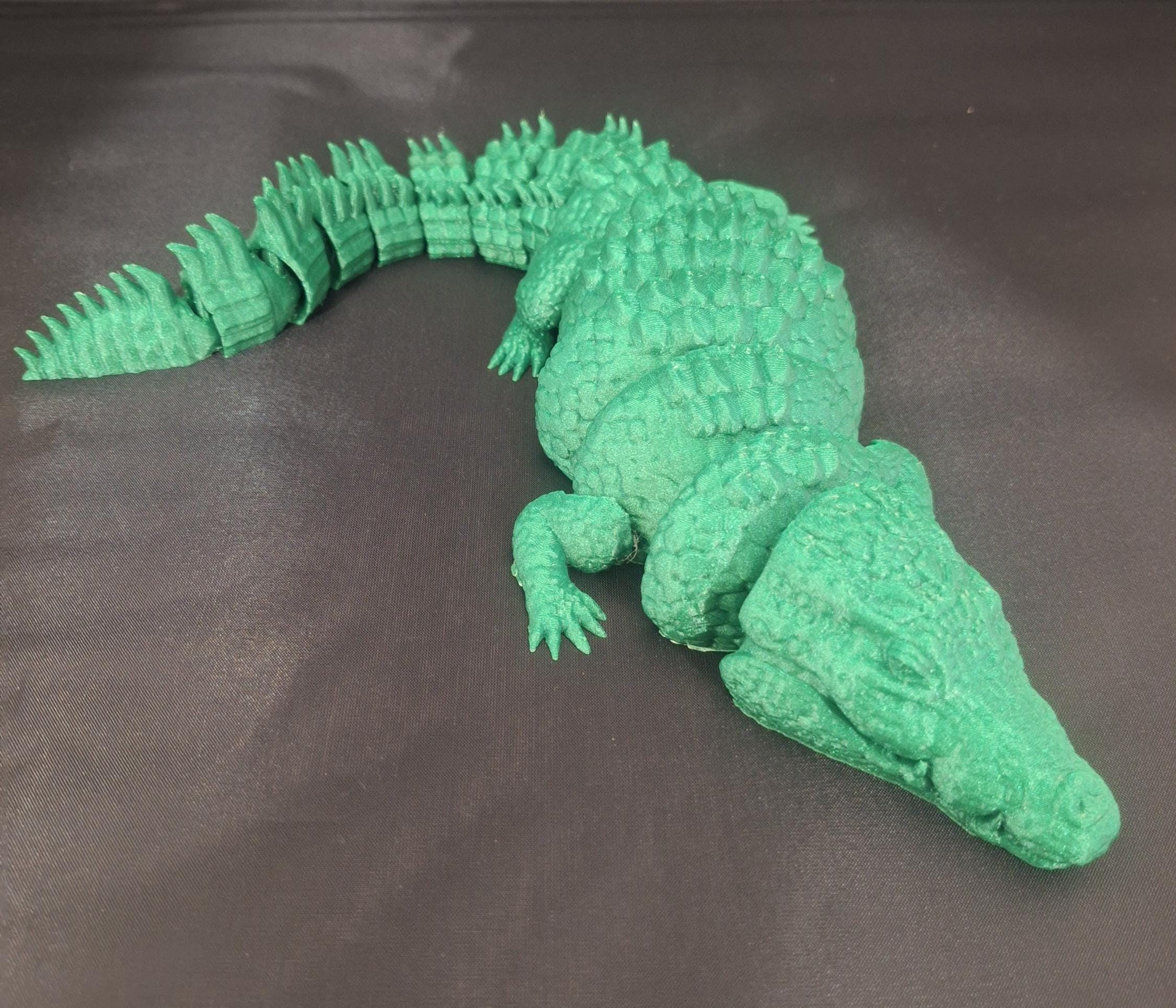 3D Flexi Alligator, 3D Printed Articulated Alligator, Flexi Crocodile ...