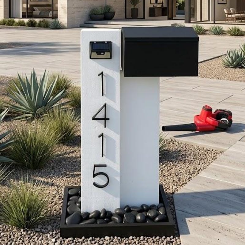 Solar Mailbox Wood - Etsy