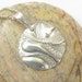 PMC Pendant , Wave Necklace , Minimalist Pendant , Fine Silver Necklace ...