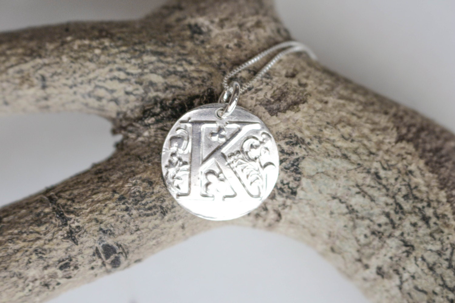 K Initial Monogram Pendant Initial pendant Initial | Etsy