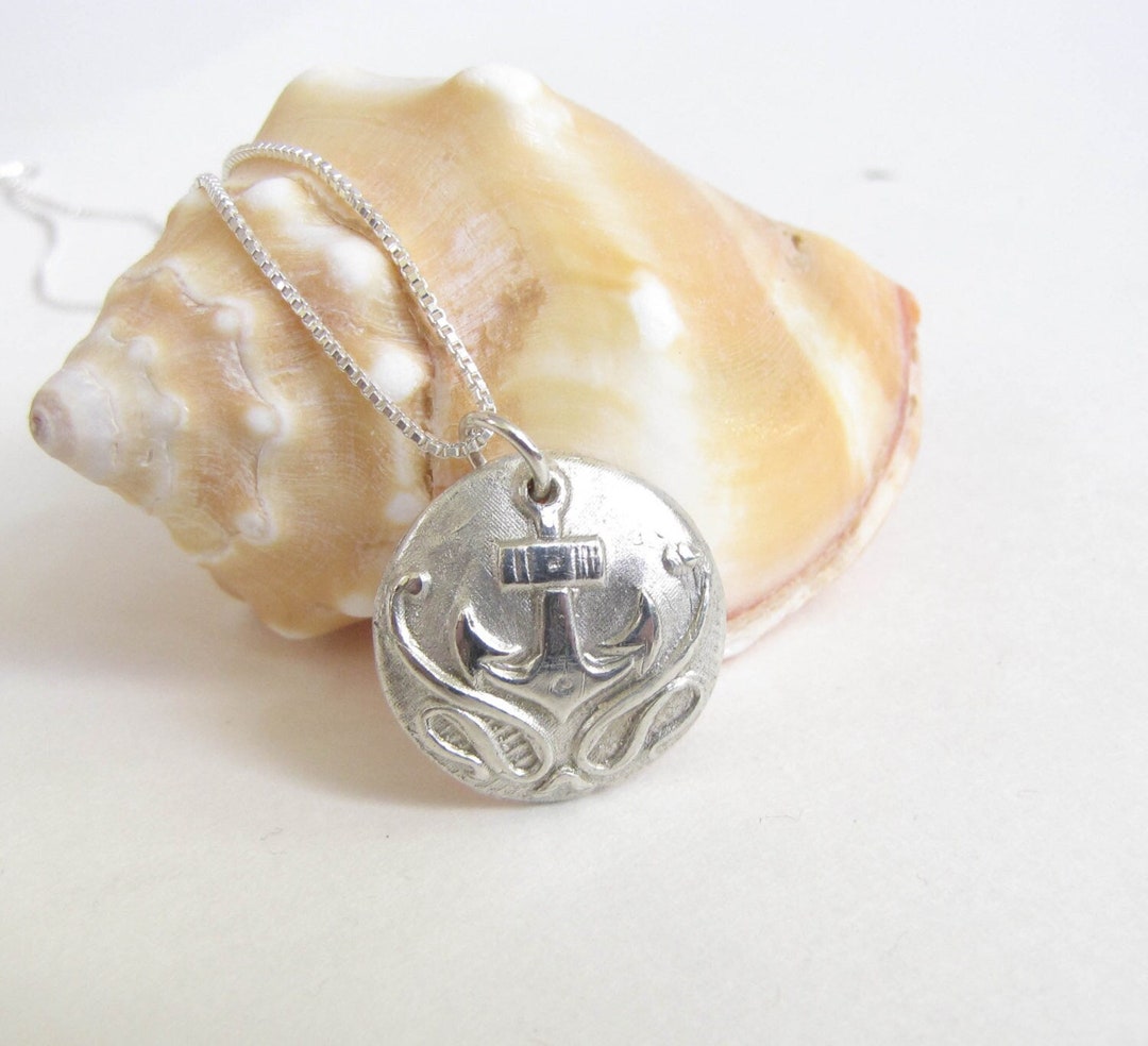Anchor Necklace Nautical , Anchor Pendant , Nautical , Sailor , Pure ...
