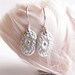 PMC Earrings Fine Silver , Pure Silver Textured Silver - Etsy
