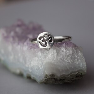 Ohm Ring , Sterling Silver Om Ring , Om Ring , Sterling Silver Ring ...