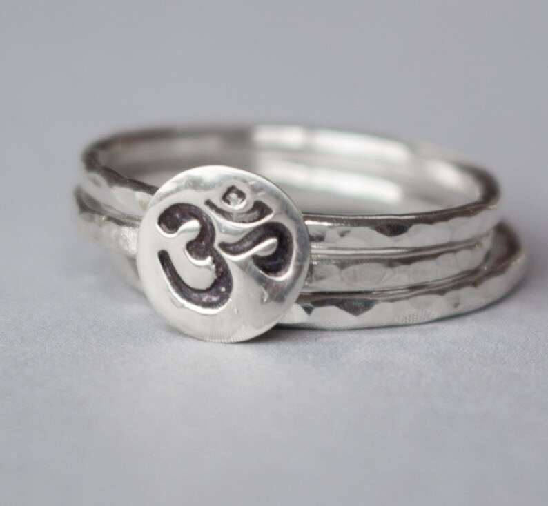 Ohm Ring , Sterling Silver Om Ring , Om Ring , Sterling Silver Ring ...