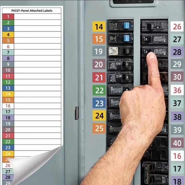 Electrical Panel Label Stickers - Etsy