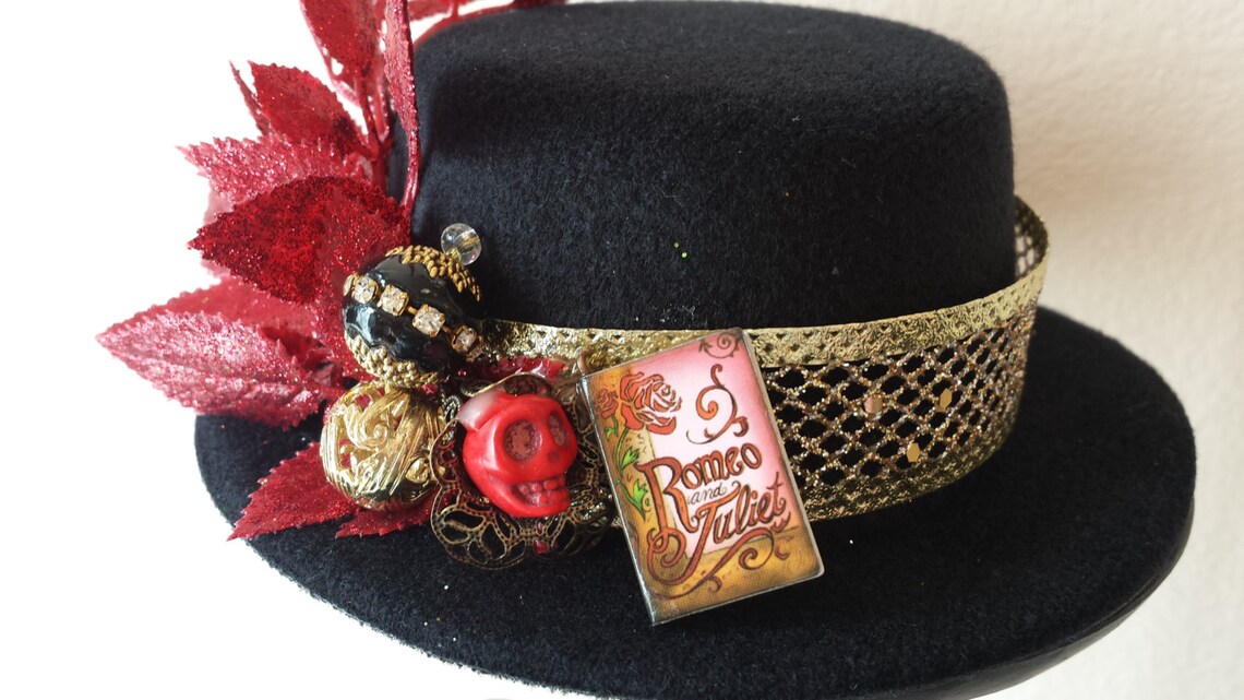 Star-crossed Romance Mini Top Hat Fascinator - Etsy