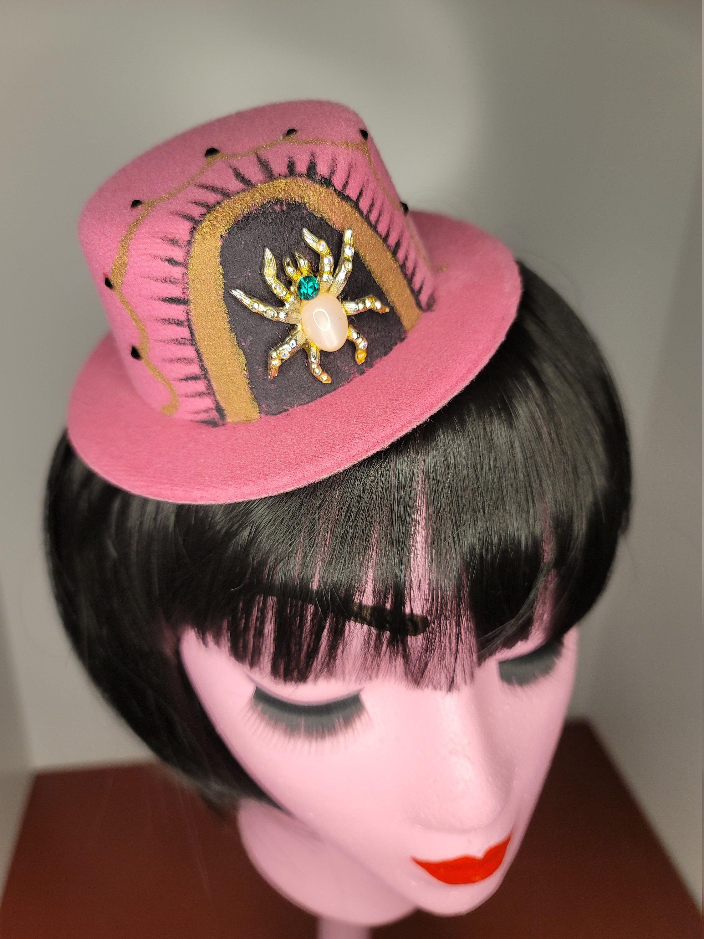 Vintage Venom Spider Mini Top Hat Fascinator - Etsy