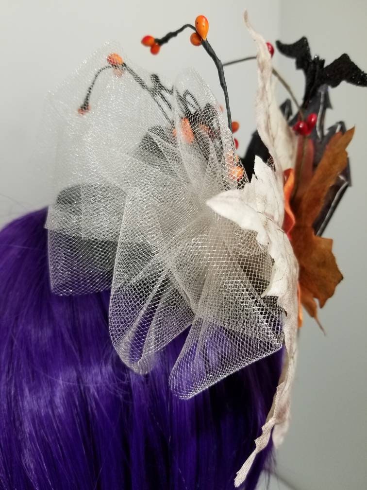 Haunted House Halloween Mini Top Hat Fascinator | Etsy