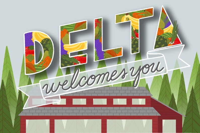 City of Everett, WA - Delta Neighborhood Postcard - Etsy