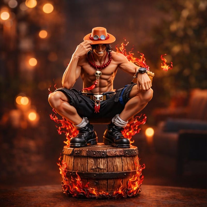 One Piece Ace Statue - Etsy