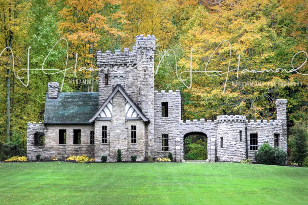 Princess Castle Digital Background Fairytale Background Fall Digital ...