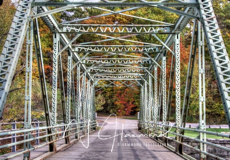 Fall Background Digital Fall Backdrop Bridge Background Bridge - Etsy